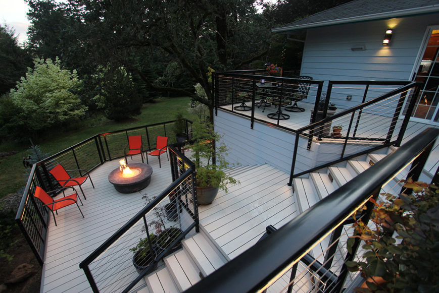 Modern Aluminum Tri-level Deck Design and Build - G. Christianson ...