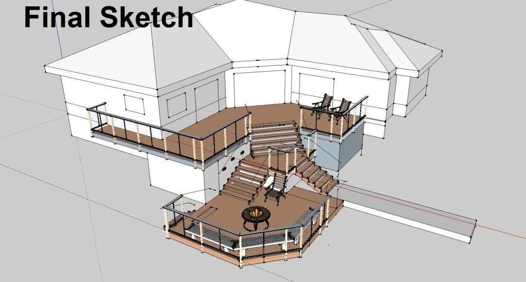 Modern Aluminum Tri-level Deck Design and Build - G. Christianson ...