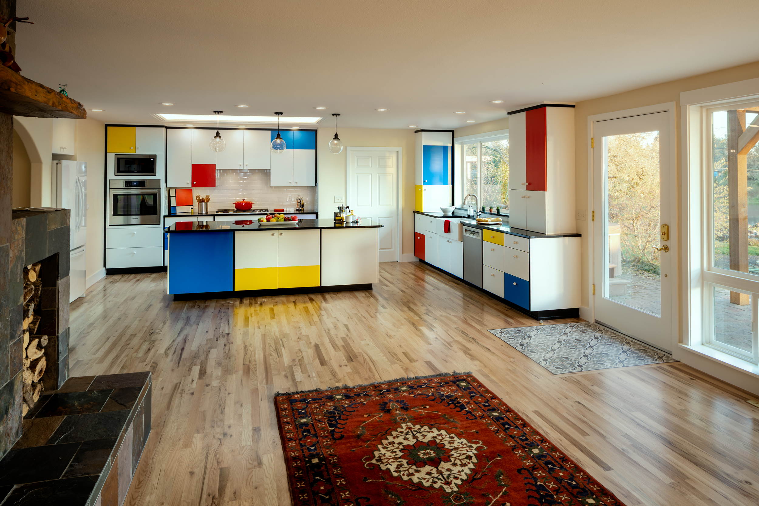 Mondrian Modern Kitchen - G. Christianson Construction